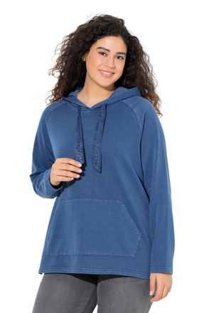Ulla Popken Damen gro&szlig;e Gr&ouml;&szlig;en &Uuml;bergr&ouml;&szlig;en Plus Size Sweatshirt mit dekorierter Kordel