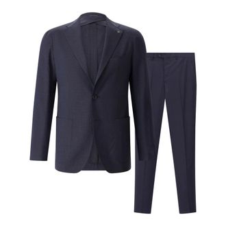 Tagliatore Einreihiger Anzug - - Suits - Herren - Blau - XL