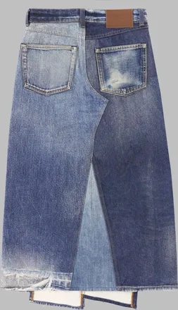 Our Legacy Organic Cotton Denim Skirt