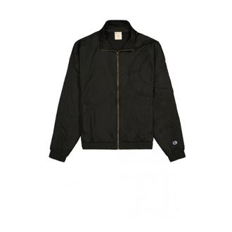 Champion Schwarze Bomberjacke mit gesticktem Logo - - Jackets - Damen - Schwarzk - XS
