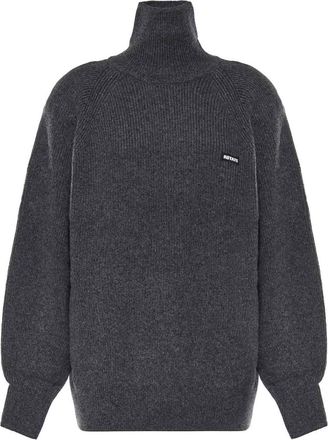 Rotate Rollkragenpullover - Grau
