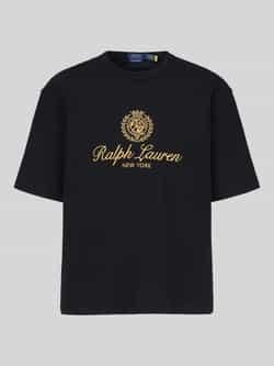 Polo Ralph Lauren T-Shirt mit goldfarbenem Logo-Print