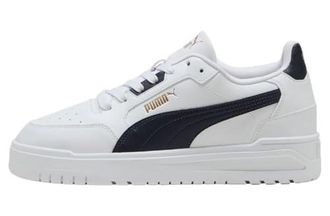 Puma Baskets Shuffle Downtown Unisexes, Puma Blanc, Bleu Marine, Or PUMA, 41 EU