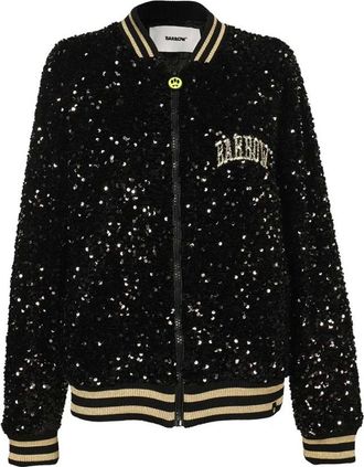 Barrow Barrow, Femme, Vestes, Noir, Taille: 40 FR Bomber à Paillettes