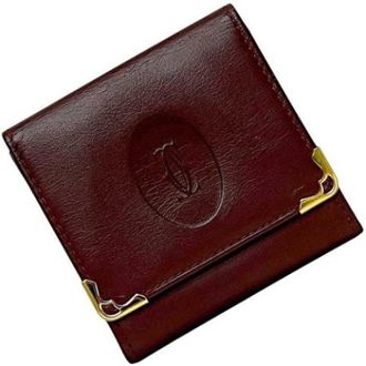 Cartier Portefeuille en cuir Pre-owned - Femme - Pre-owned - Rouge - Taille: ONE Size