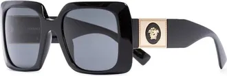 Versace Femme, Accessoires, Noir, Taille: 54 MM Ve4405 Gb187 Lunettes de soleil