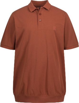 JP1880 Herren große Größen Menswear L-8XL bis 8XL, T-Shirt, Poloshir, JP1880-Brustdruck, Bauchshirt, Piqué, Natur Melange 7XL 712617201-7XL