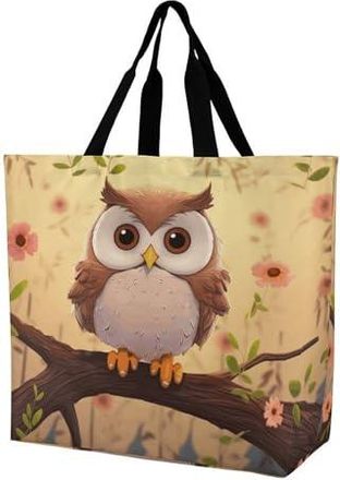 Generic Chouette Mignonne Sac &Agrave; Bandouli&egrave;re D&eacute;contract&eacute; Sacs De Courses L&eacute;ger Sac A Main Femme Pour Shopping Voyage Plage