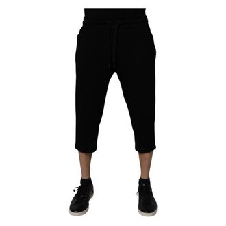 Dolce & Gabbana Cropped Sweatpants - - Trousers - Herren - Schwarzk - L