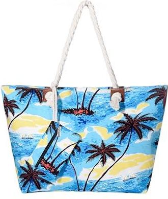 DonDon Grand sac de plage hydrofuge à fermeture éclair Rétro chic des années 90