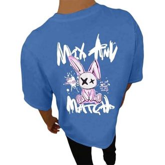 Generic T-shirt pour homme - Dos imprim&eacute; - T-shirt d&eacute;t&eacute; &agrave; manches courtes - T-shirt tendance - Style r&eacute;tro - Chemise d&eacute;contract&eacute;e pour gar&ccedil;on - Col rond - Gra