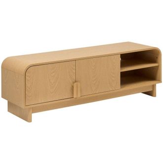 Atmosphera Unterschrank 2 T&uuml;ren 1 Regal Lee beige 140x40cm - Atmosphera cr&eacute;ateur dint&eacute;rieur