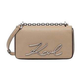 Karl Lagerfeld K/Signature Slim Crossbody - - Bags - Damen - Beige - ONE SIZE