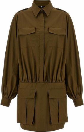 7 For All Mankind Robe Au Genou - Marron