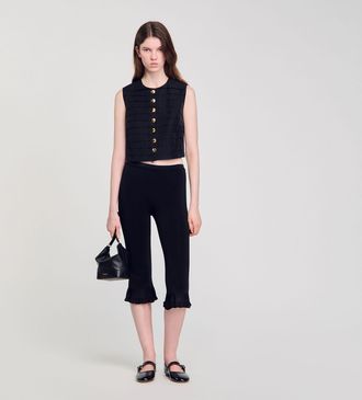 Sandro Kurzes Top mit Falten