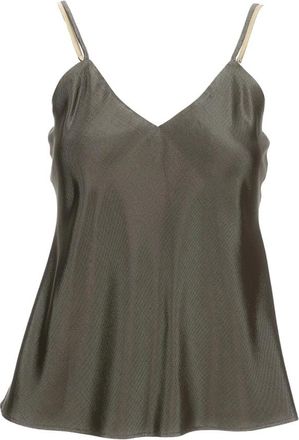 Max Mara Femme, Tops, Gris, Taille: 34 FR Top smanicato stile sottoveste