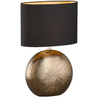 Fischer & Honsel Fischer&honsel - Lampe de table lampe dappoint lampe de chevet lampe de bureau bronze c&eacute;ramique h 53 cm