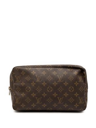 Louis Vuitton 1986 Monogram Trousse Toilette 28 clutch bag - Braun