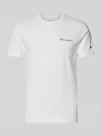 Champion T-Shirt mit Label-Stitchings und Rundhalsausschnitt