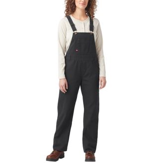 Dickies Damen Waterproof Bib Relaxed Straight Latzhose, Schwarz abgesp&uuml;lt, 18