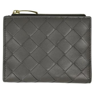 Bottega Veneta Portefeuille Pre-owned Intrecciato (bi-pli) - Femme - Pre-owned - Gris - Taille: ONE Size