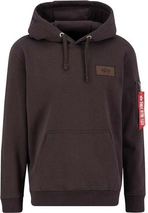 Alpha Industries Back Print Hoody Kapuzensweat für Herren Hunter Brown