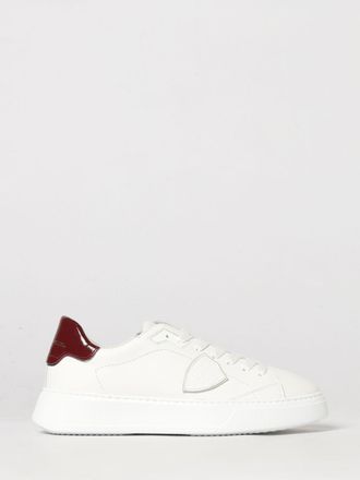 Philippe Model Baskets basses Temple Low en cuir de veau lisse avec logo &Eacute;cusson