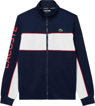Lacoste Jacke f&uuml;r Herren, Mit Rei&szlig;verschluss, Tennis (Dunkles Marineblau/Wei&szlig;)
