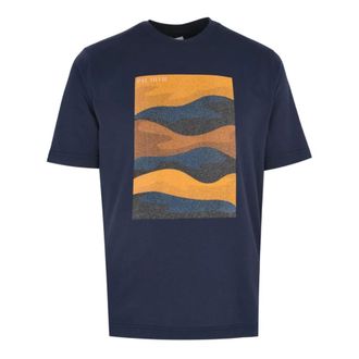 Pal Zileri T-shirt &agrave; motif - Homme - Tops - Bleu - Taille: L