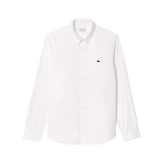 Lacoste Wei&szlig;es Hemd mit Knopfkragen - - Shirts - Herren - Wei&szlig; - XL