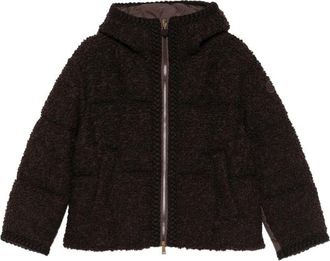Moncler Cristallin Hooded Down Jacket