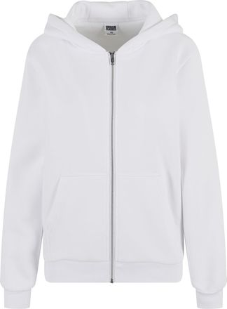 Urban Classics Damen Kapuzenpullover Ladies Fluffy Zip Hoody, Flauschiger Kapuzenpullover mit Rei&szlig;verschluss f&uuml;r Frauen, Loose Fit