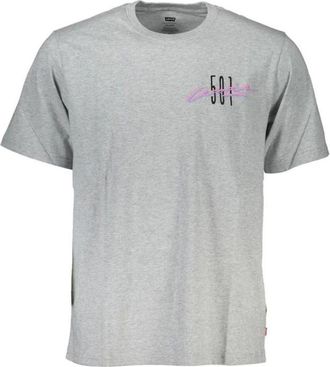 Levi's Homme, Tops, Gris, Taille: S T-shirt 501 Graphic &agrave; Manches Courtes et Col Rond