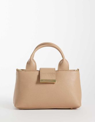Valentino Dione Re - Sac &agrave; main avec poign&eacute;e sup&eacute;rieure structur&eacute;e - Beige neutre-Neutral
