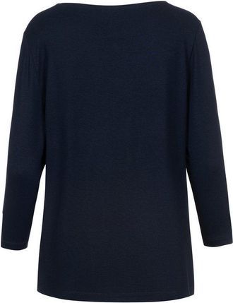 Tuzzi Nero T-Shirt Shirt DIVA STATE OF MIND mit Streifenprint