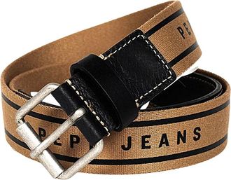 Pepe Jeans London Ceinture Berni - Homme - Accessoires - Beige - Taille: 90 CM