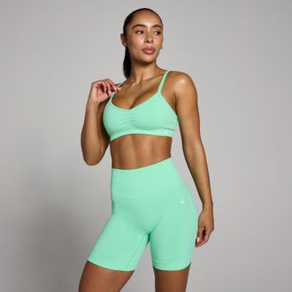 MyProtein MP Damen Tempo Nahtlos Gerafft Sport-BH - Mintgr&uuml;n - XXL
