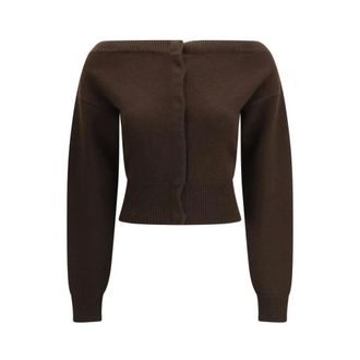 Tom Ford Femme, Pulls, Brun, Taille: 38 FR Cardigan de luxe en cachemire