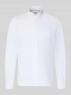 Jake*s Regular Fit Freizeithemd aus Leinen-Mix