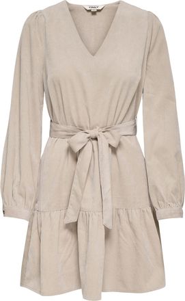 Only Onlmarike Life L/S Cord Belt Dress PNT