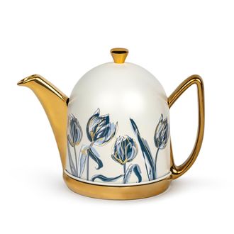 Bredemeijer Teekanne Jubil&auml;um Cosy Manto 1,0L Gold/Tulpe - Limited Edition