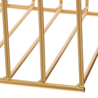 Pretyzoom Halbkreisf&ouml;rmiges Schreibtischregal aus Eisen Gro&szlig;es Metall B&uuml;cherregal f&uuml;r Homeoffice Studentenwohnheim und Platzsparende Dokumentenorganisation