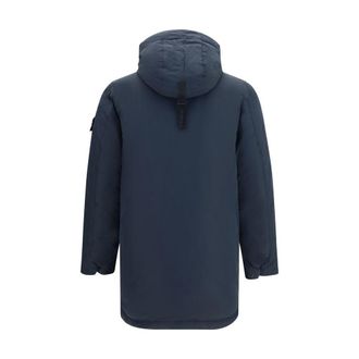 Stone Island Mens Blue Polyester Coat Clothing