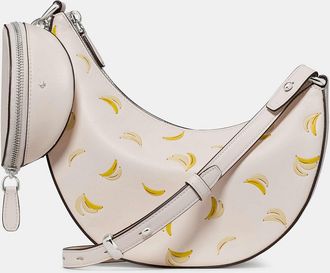 Kate Spade New York Kate Spade Duo Banana Crossbody Bag f&uuml;r Frauen in Creme Mehrfarbig