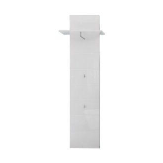 ebuy24 Amira Wandgarderobe 1 Ablage, 1 Garderobenstange und 2 Kleiderhaken, weiss