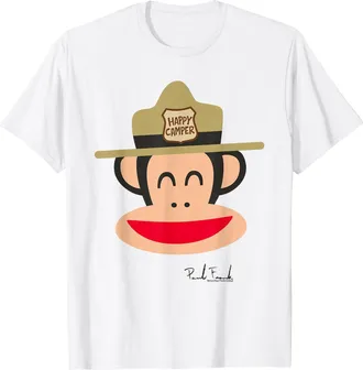 Paul Frank Julius The Monkey Happy Camper Park Ranger Hut T-Shirt
