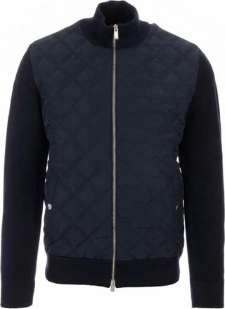 HUGO BOSS Homme, Vestes, Bleu, Taille: XL Veste Tricot Hybride