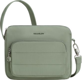 Travelon Unisex-Erwachsene Anti-Theft Roam East/West Crossbody Umh&auml;ngetasche, Moos