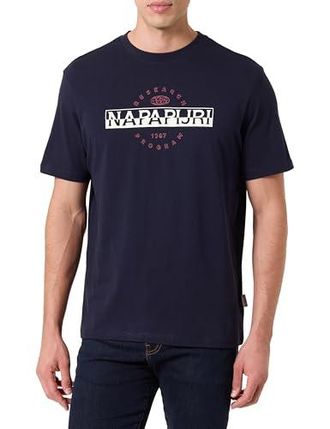 Napapijri Sander T-Shirt Bleu Marine, Bleu, XXL