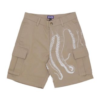 Octopus Cargo Shorts Beige - - Shorts - Herren - Beige - W30